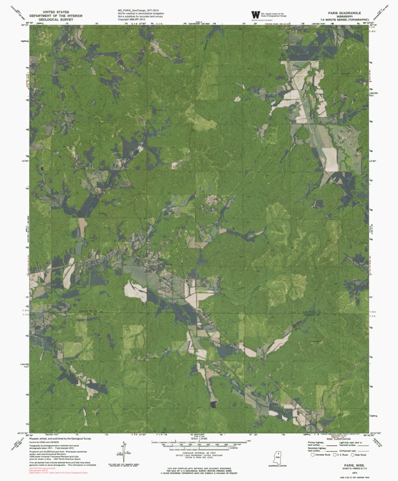 MS-PARIS: GeoChange 1971-2012 Map by Western Michigan University ...