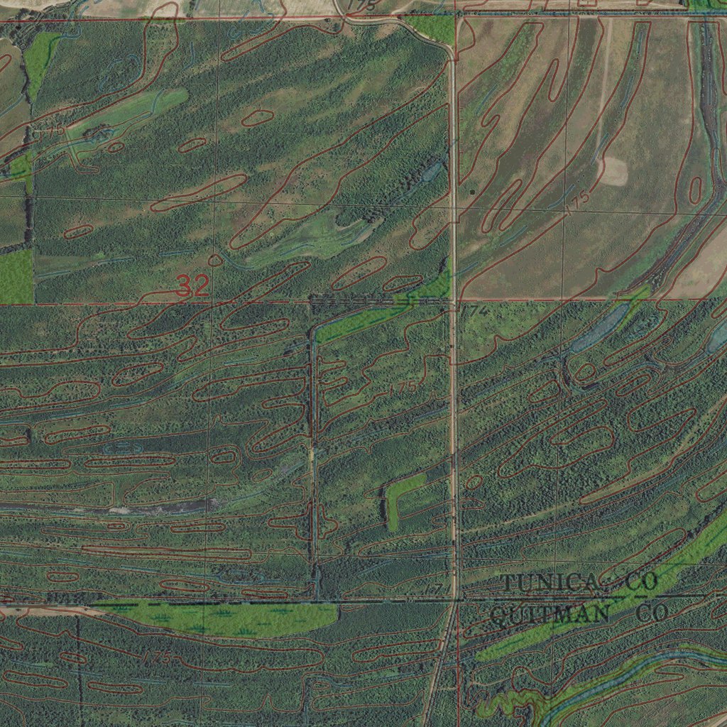 MS-WALNUT LAKE: GeoChange 1975-2012 Map by Western Michigan University ...
