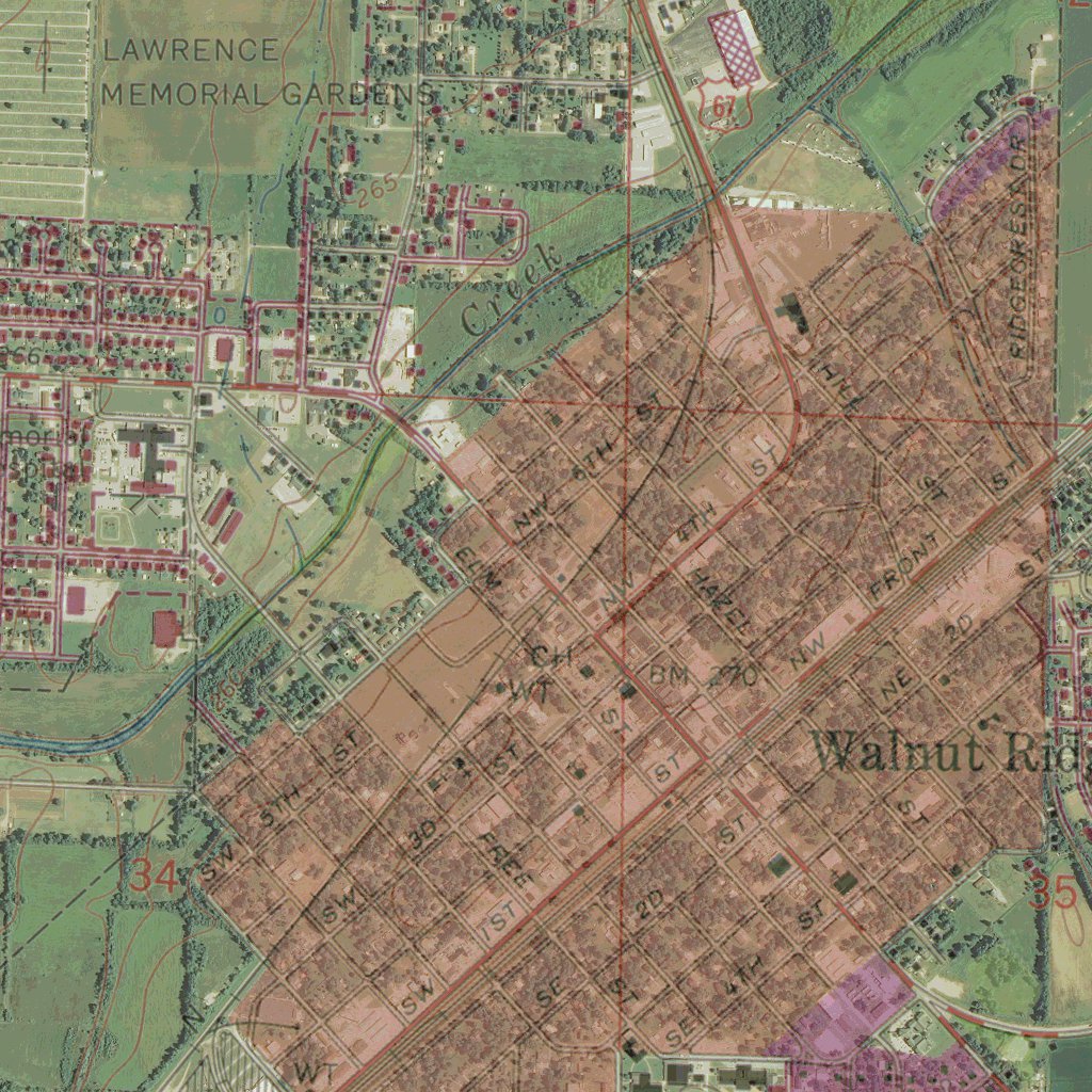 AR-WALNUT RIDGE: GeoChange 1964-2013 Map by Western Michigan University ...