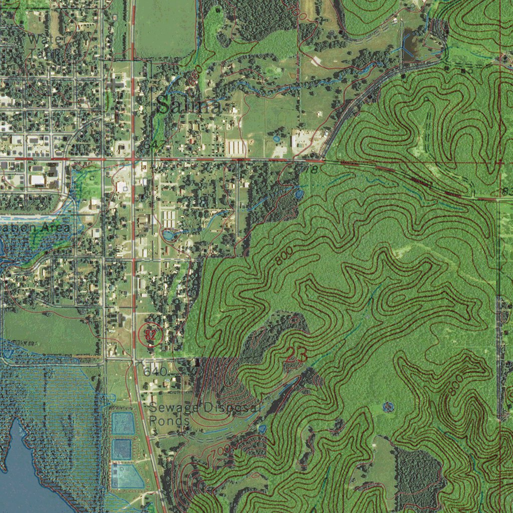 OK-SALINA: GeoChange 1970-2013 Map by Western Michigan University ...