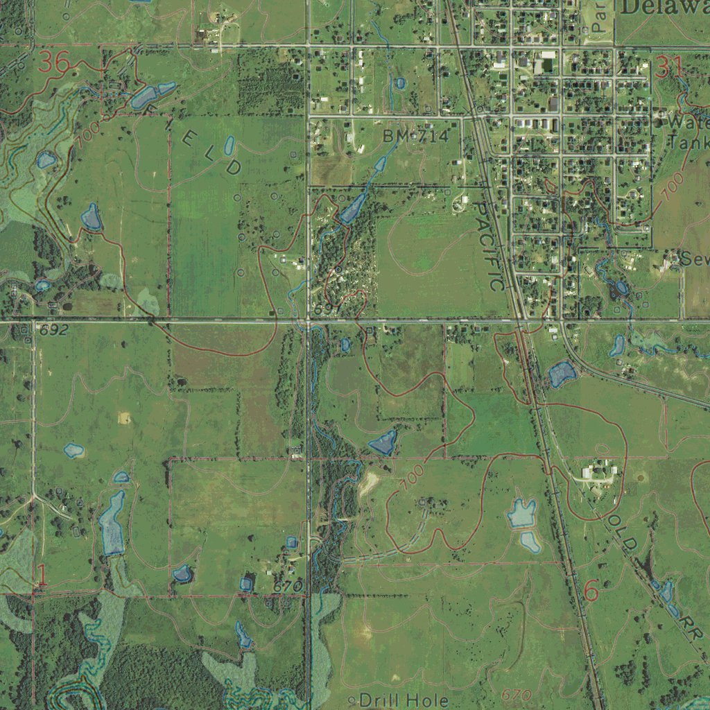 OK-DELAWARE: GeoChange 1971-2013 Map by Western Michigan University ...