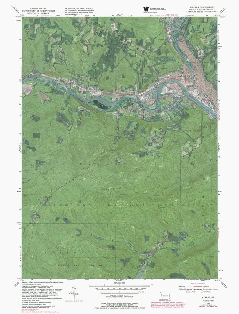 PA-WARREN: GeoChange 1953-2013 Map by Western Michigan University ...