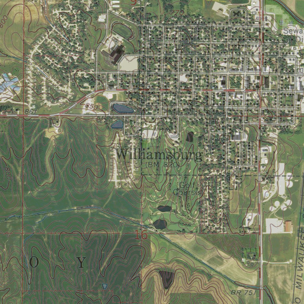 IA-WILLIAMSBURG: GeoChange 1965-2013 Map by Western Michigan University ...
