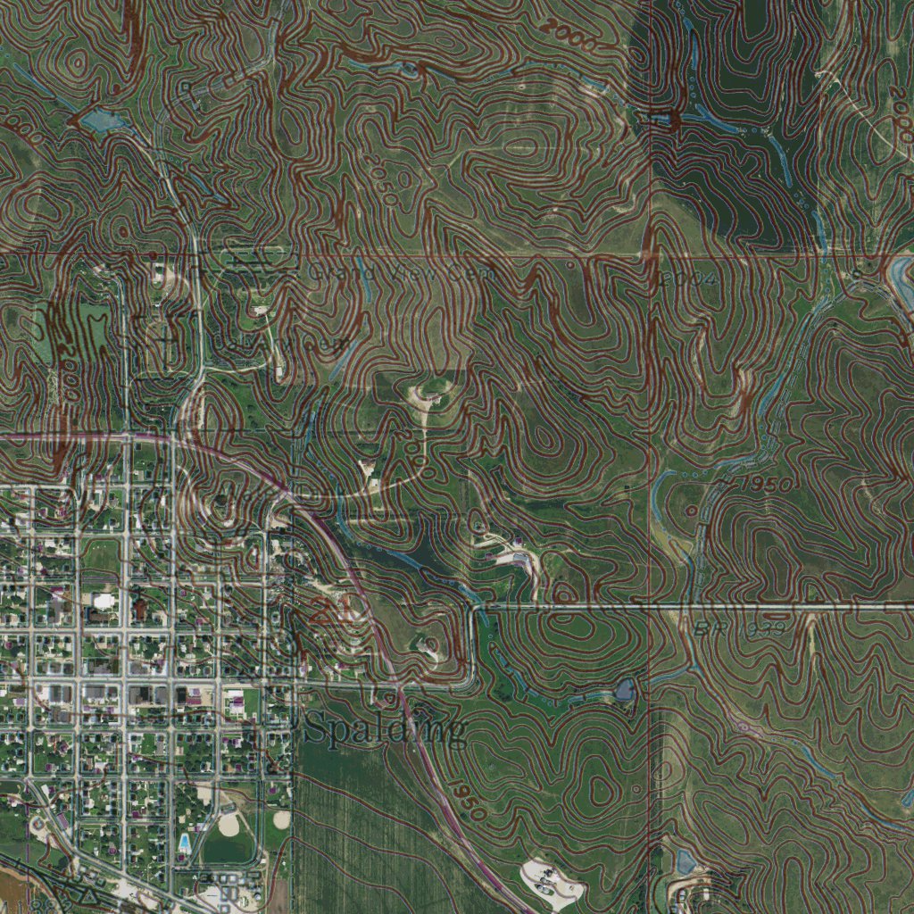 NE-SPALDING: GeoChange 1951-2014 Map by Western Michigan University ...