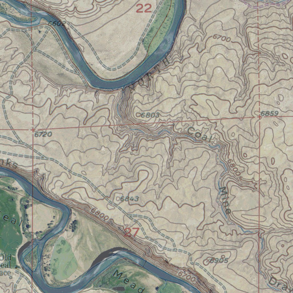 WY-OVERLAND CROSSING: GeoChange 1952-2012 Map by Western Michigan ...