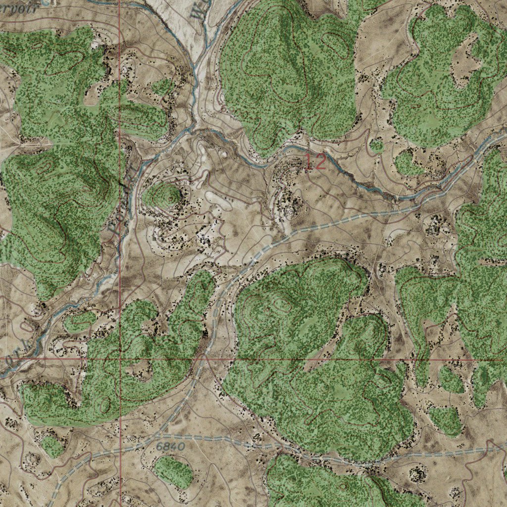 WY-CO-UPPER POWDER SPRING: GeoChange 1957-2012 Map by Western Michigan ...