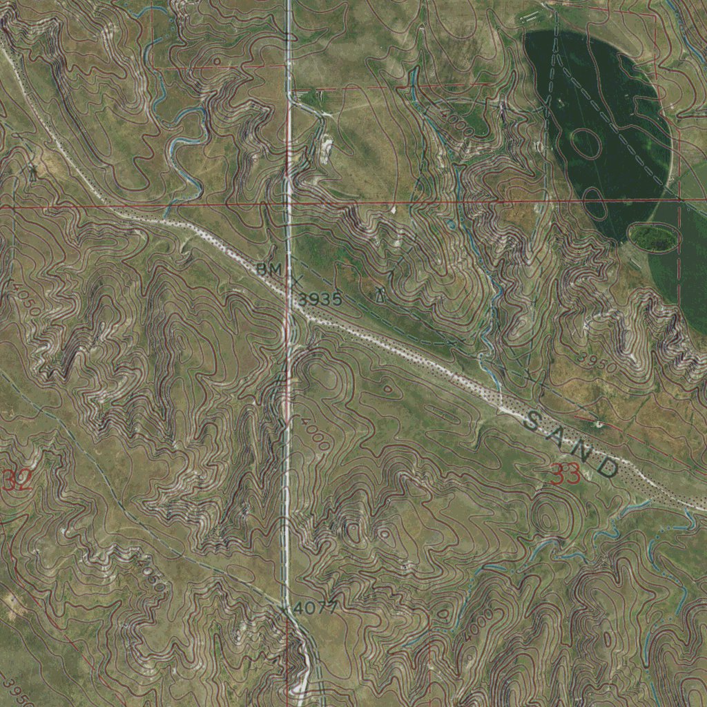 NE-SAND CANYON EAST: GeoChange 1965-2014 Map by Western Michigan ...
