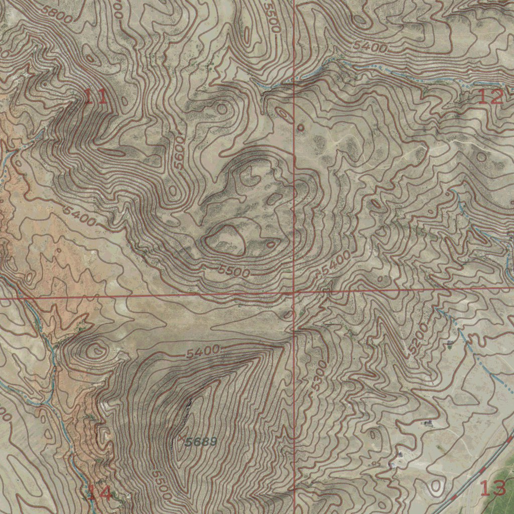 WY-POISON LAKE: GeoChange 1947-2012 Map by Western Michigan University ...