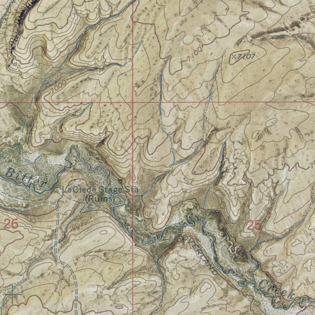 WY-FORT LA CLEDE: GeoChange 1957-2012 Map by Western Michigan ...