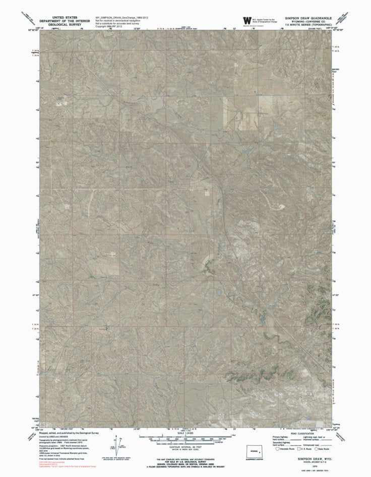 WY-SIMPSON DRAW: GeoChange 1969-2012 Map by Western Michigan University ...