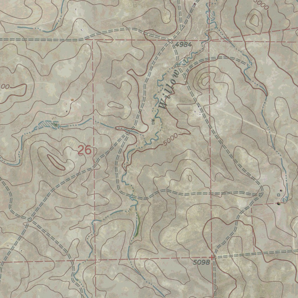 WY-SIMPSON DRAW NW: GeoChange 1969-2012 Map by Western Michigan ...