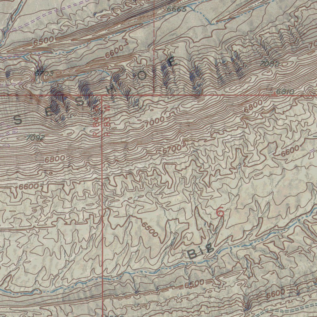 WY-SEMINOE DAM SE: GeoChange 1949-2012 Map by Western Michigan ...