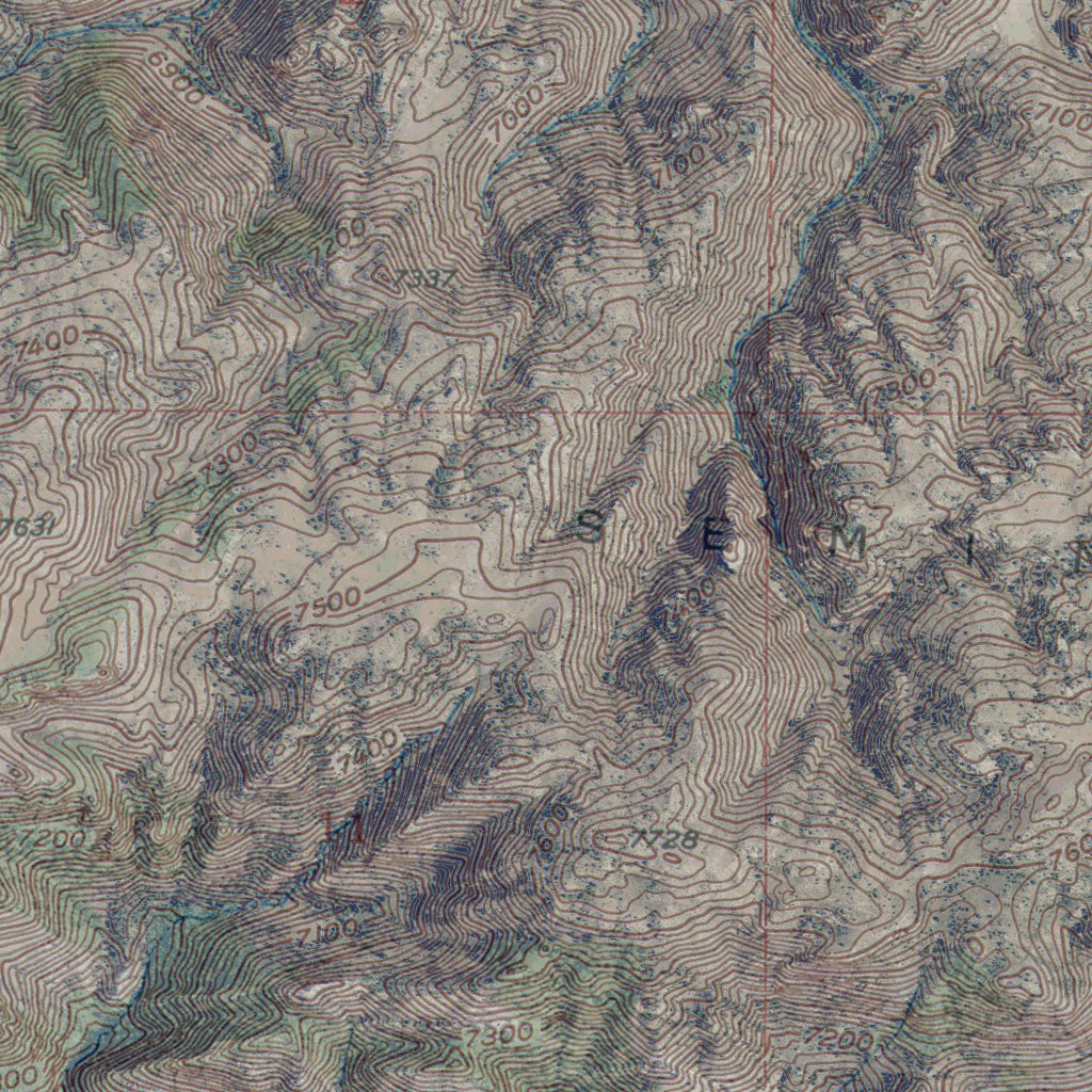 WY-SEMINOE DAM NE: GeoChange 1949-2012 Map by Western Michigan ...