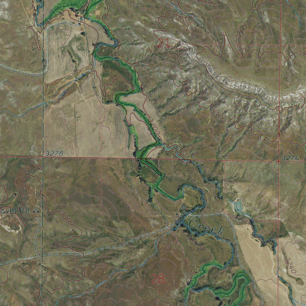 NE-ISINGLASS BUTTES: GeoChange 1966-2014 Map by Western Michigan ...