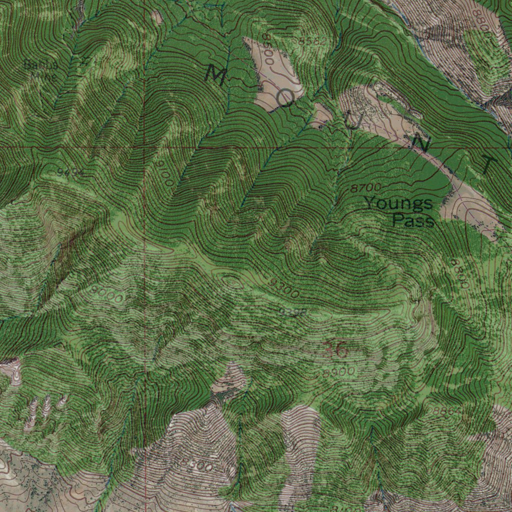 WY-YOUNGS PASS: GeoChange 1960-2012 Map by Western Michigan University ...