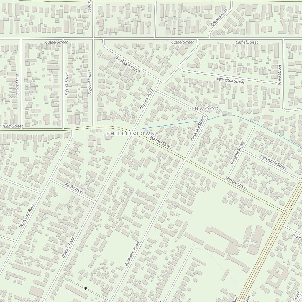Christchurch Street Map by Paul Johnson - Offline Maps | Avenza Maps