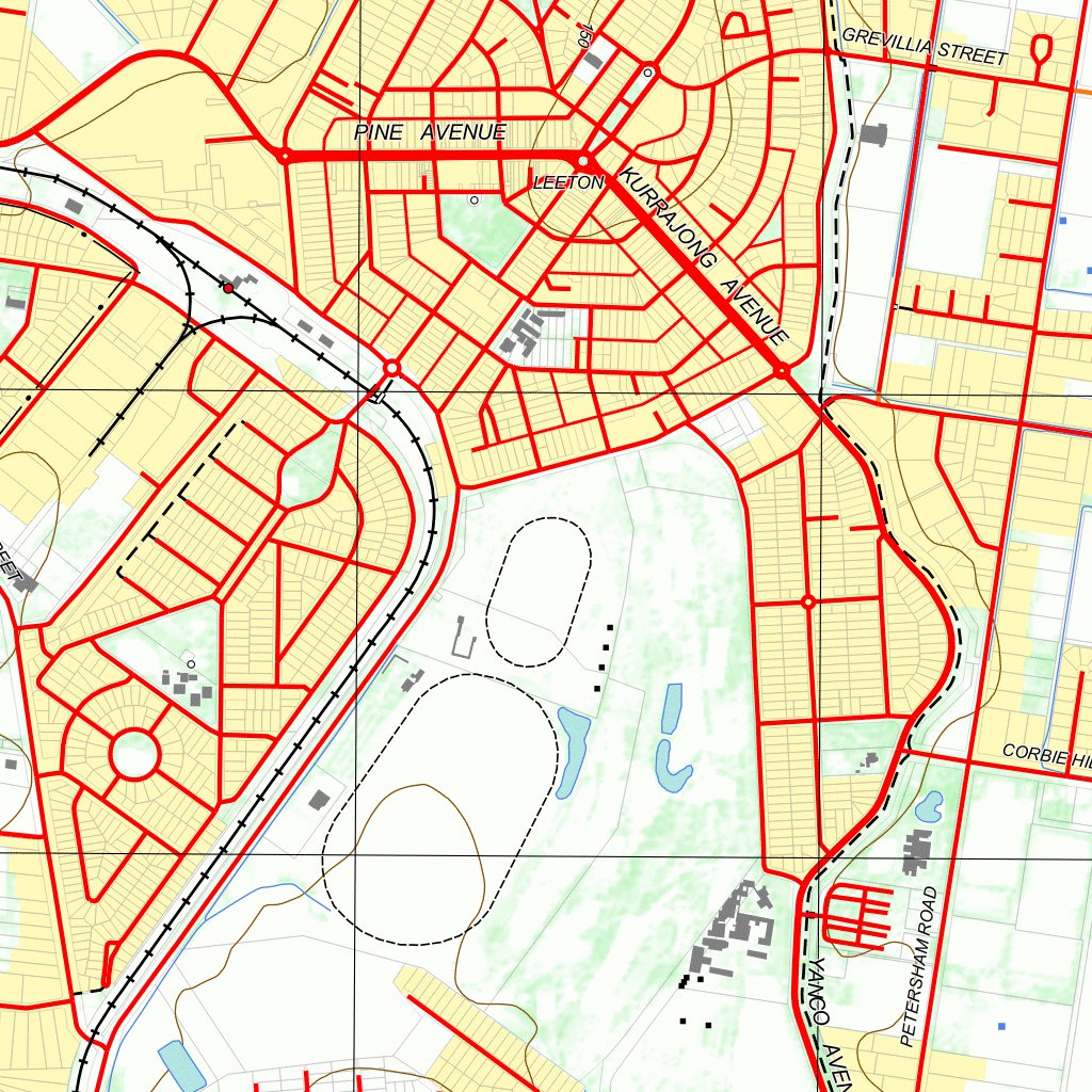 8128-1N LEETON Map by nswtopo | Avenza Maps