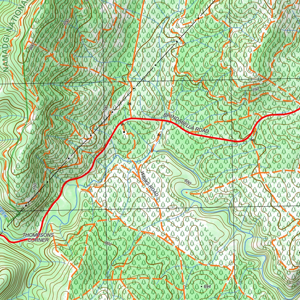 8627-2N COTTER DAM Map by nswtopo | Avenza Maps