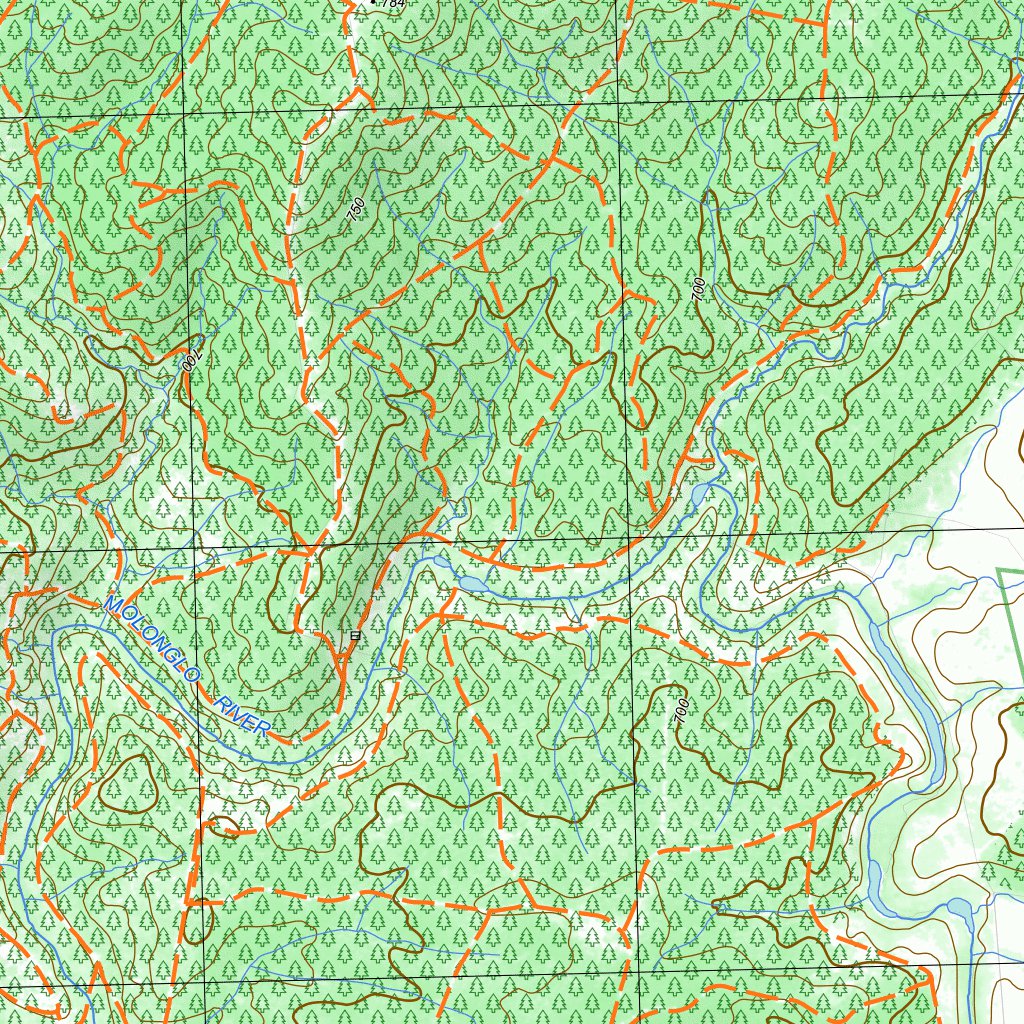 8727-2N BUNGENDORE Map by nswtopo | Avenza Maps