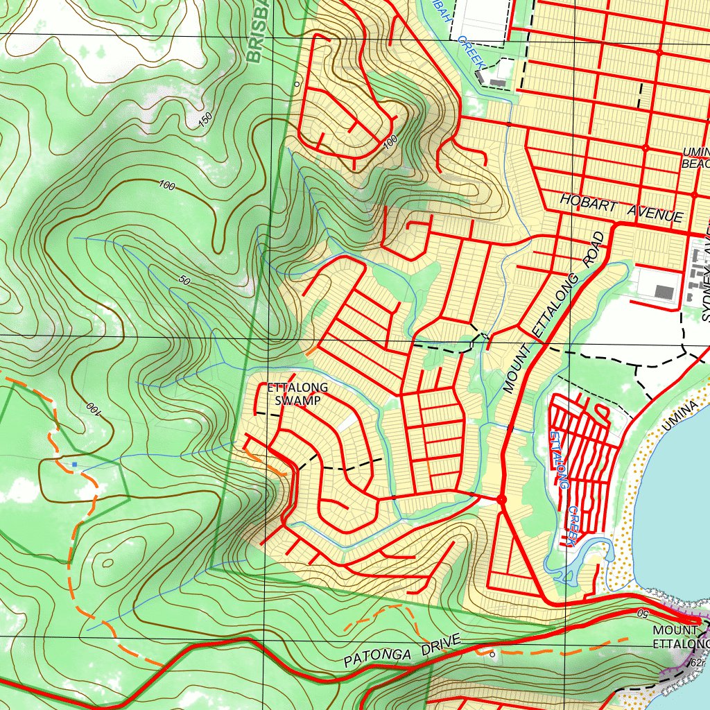 9130-1N BROKEN BAY Map by nswtopo | Avenza Maps