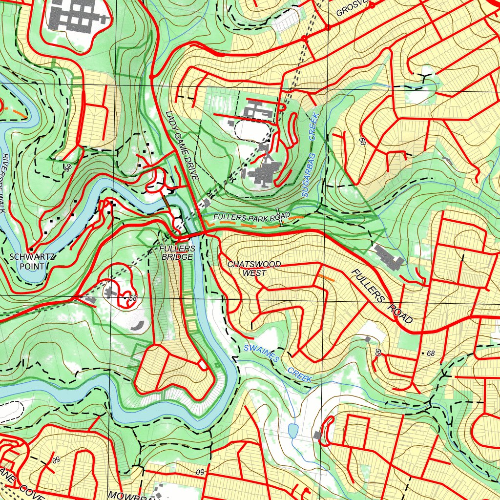 9130-3N PARRAMATTA RIVER Map by nswtopo | Avenza Maps