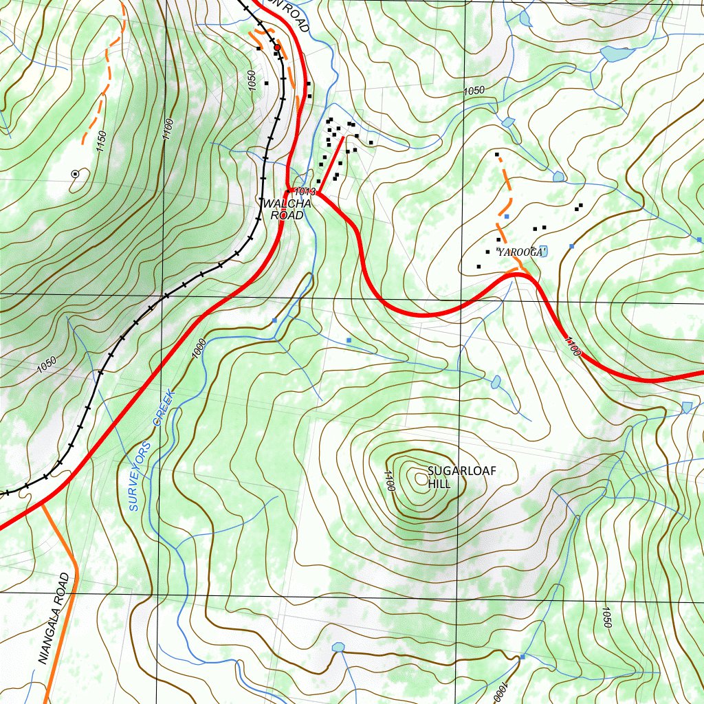 9136-2S WALCHA ROAD Map by nswtopo | Avenza Maps