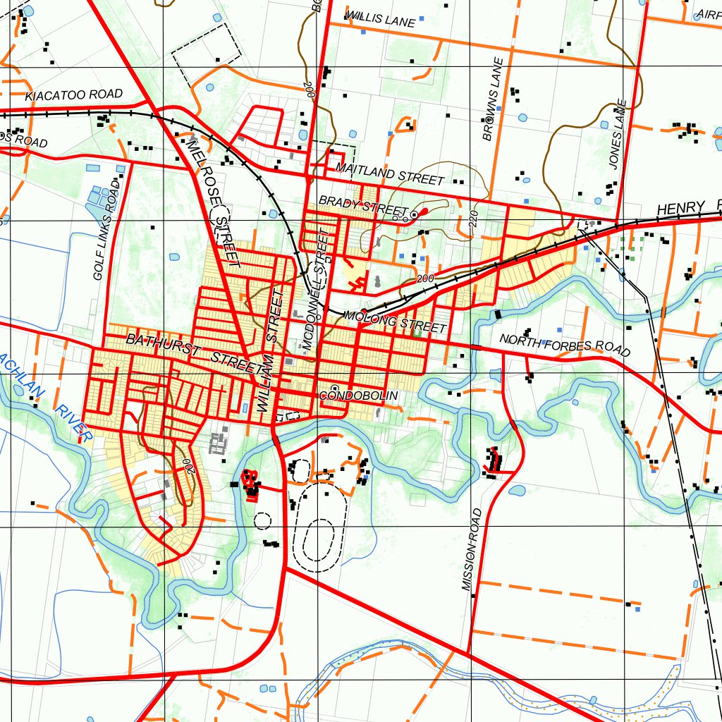 8331-N CONDOBOLIN Map by nswtopo | Avenza Maps