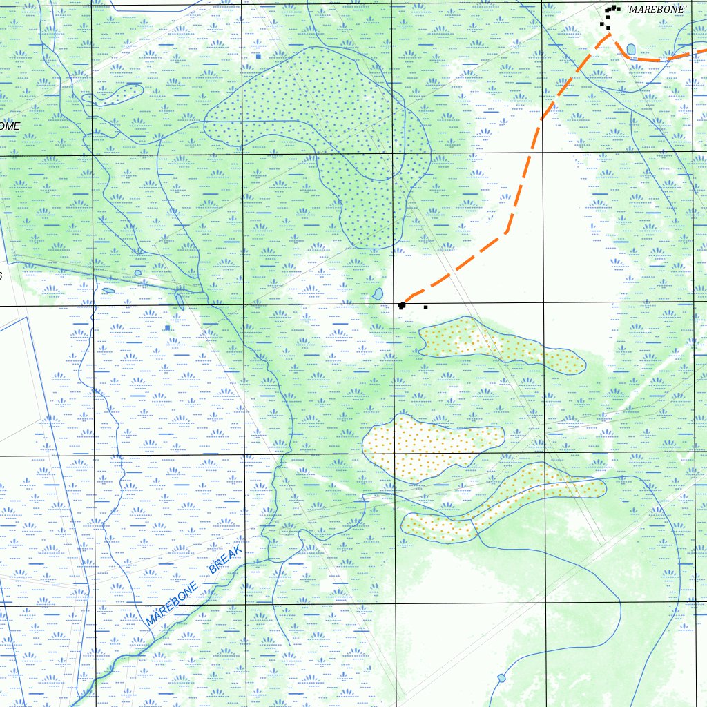 8435-S MOUNT HARRIS Map by nswtopo | Avenza Maps