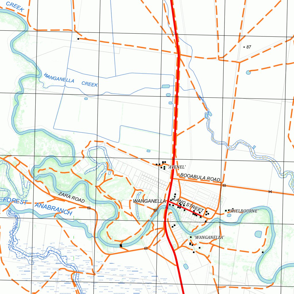 7827-N WANGANELLA Map by nswtopo | Avenza Maps