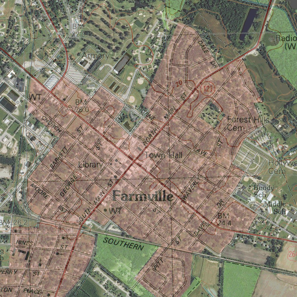 NC-FARMVILLE: GeoChange 1977-2012 Map by Western Michigan University ...
