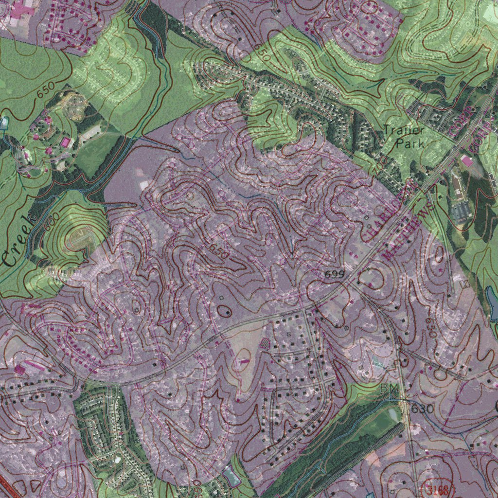 NC-MINT HILL: GeoChange 1969-2012 Map by Western Michigan University ...