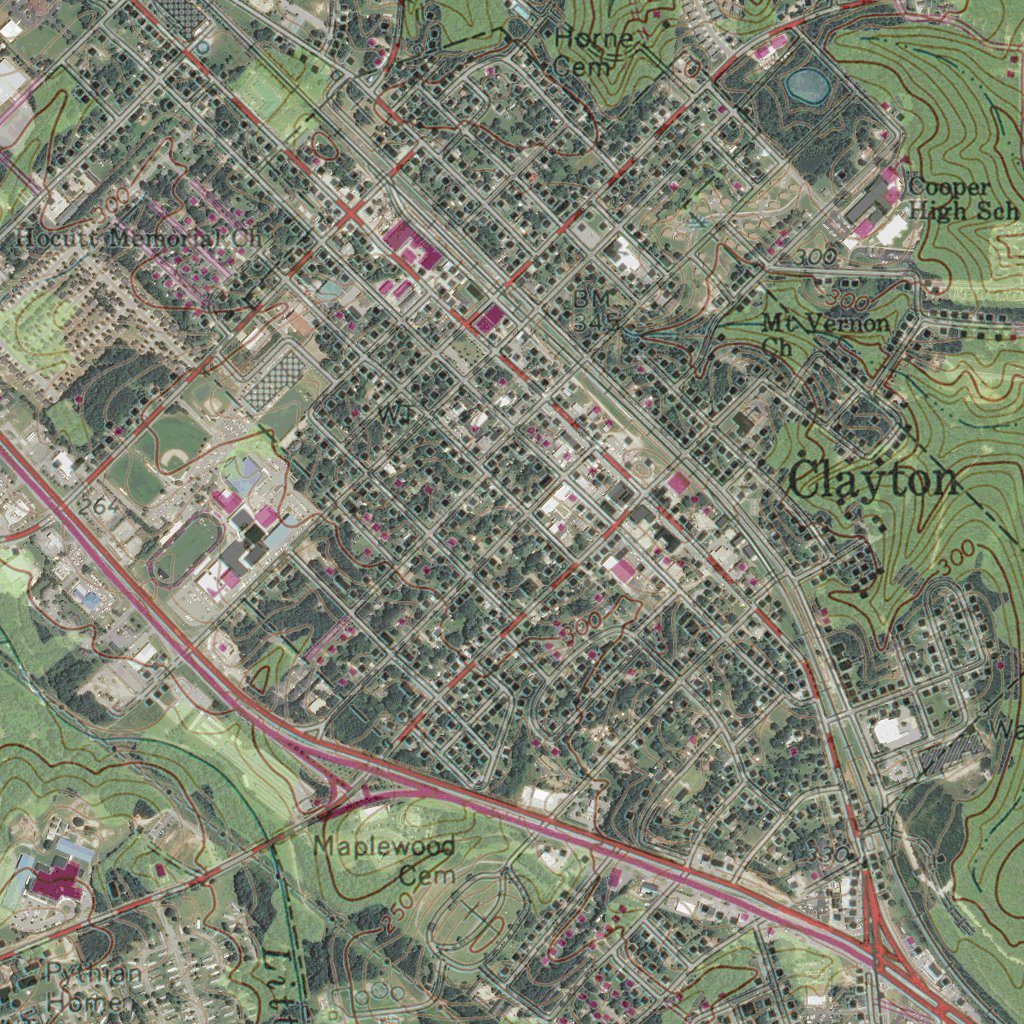 NC-CLAYTON: GeoChange 1962-2012 Map by Western Michigan University ...