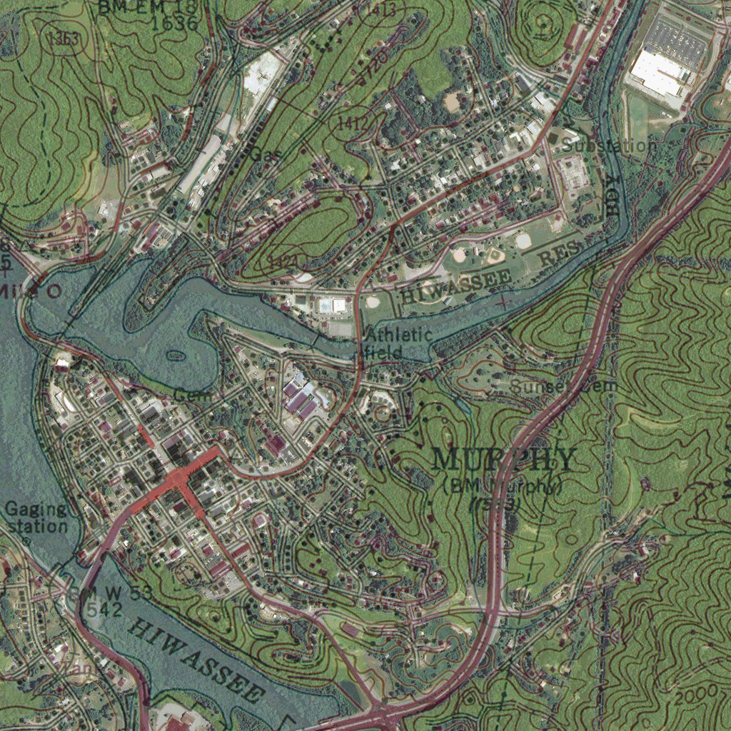 NC-MURPHY: GeoChange 1952-2012 Map by Western Michigan University ...