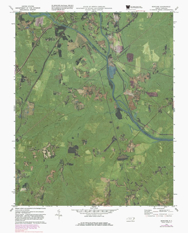 NC-MONCURE: GeoChange 1965-2012 Map by Western Michigan University ...