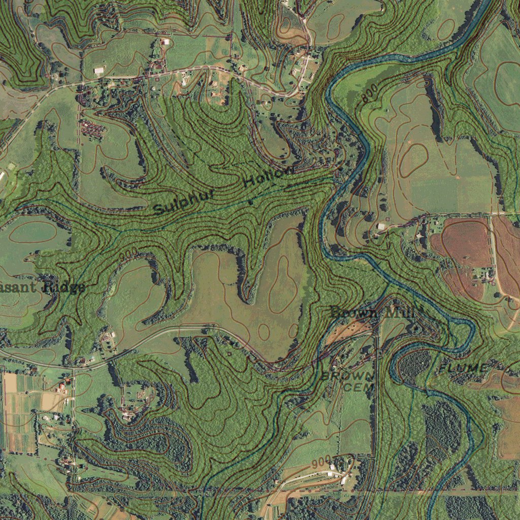 TN-HUNTLAND: GeoChange 1947-2012 Map by Western Michigan University ...