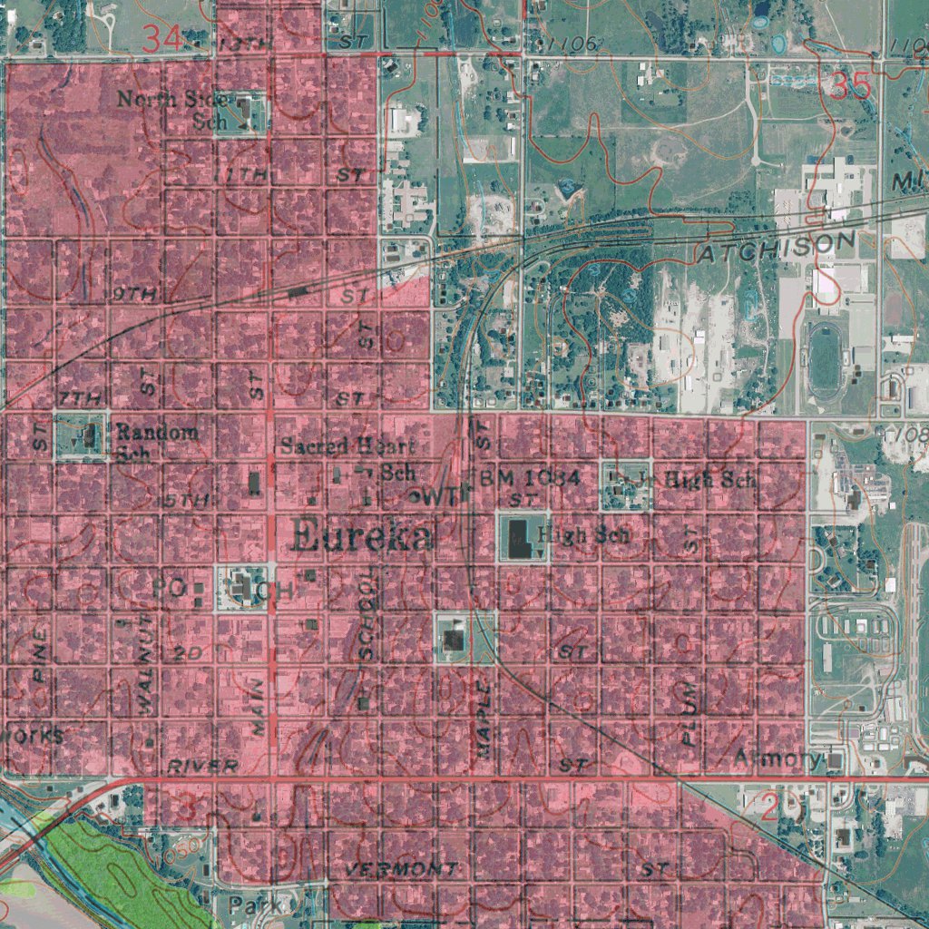 KS-EUREKA: GeoChange 1969-2014 Map by Western Michigan University ...