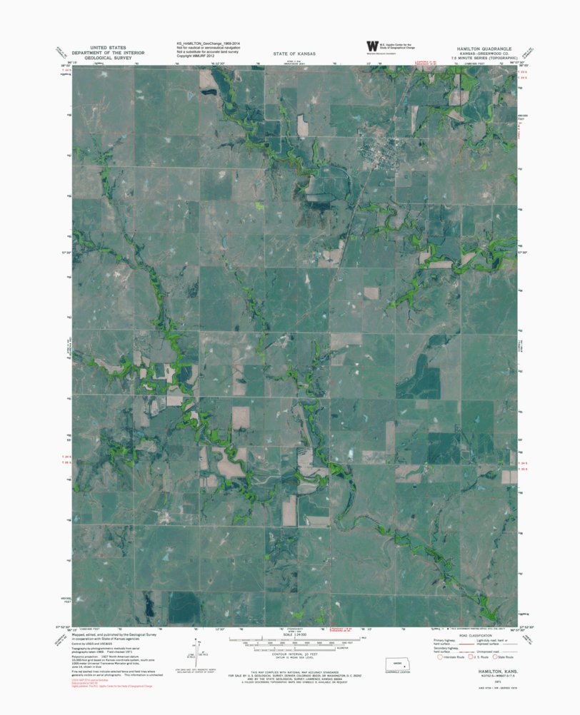 KS-HAMILTON: GeoChange 1969-2014 Map by Western Michigan University ...