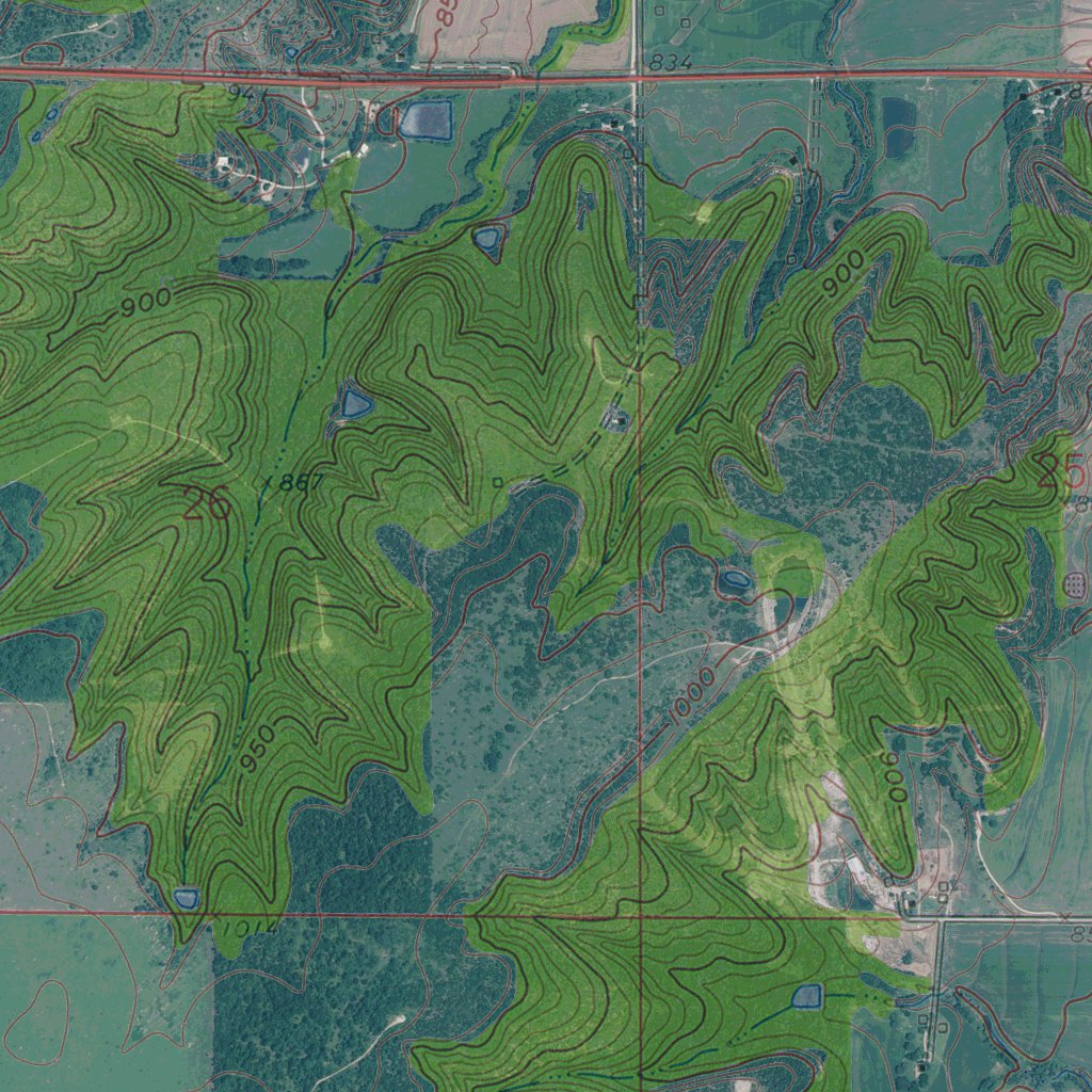 KS-NEODESHA: GeoChange 1958-2014 Map by Western Michigan University ...