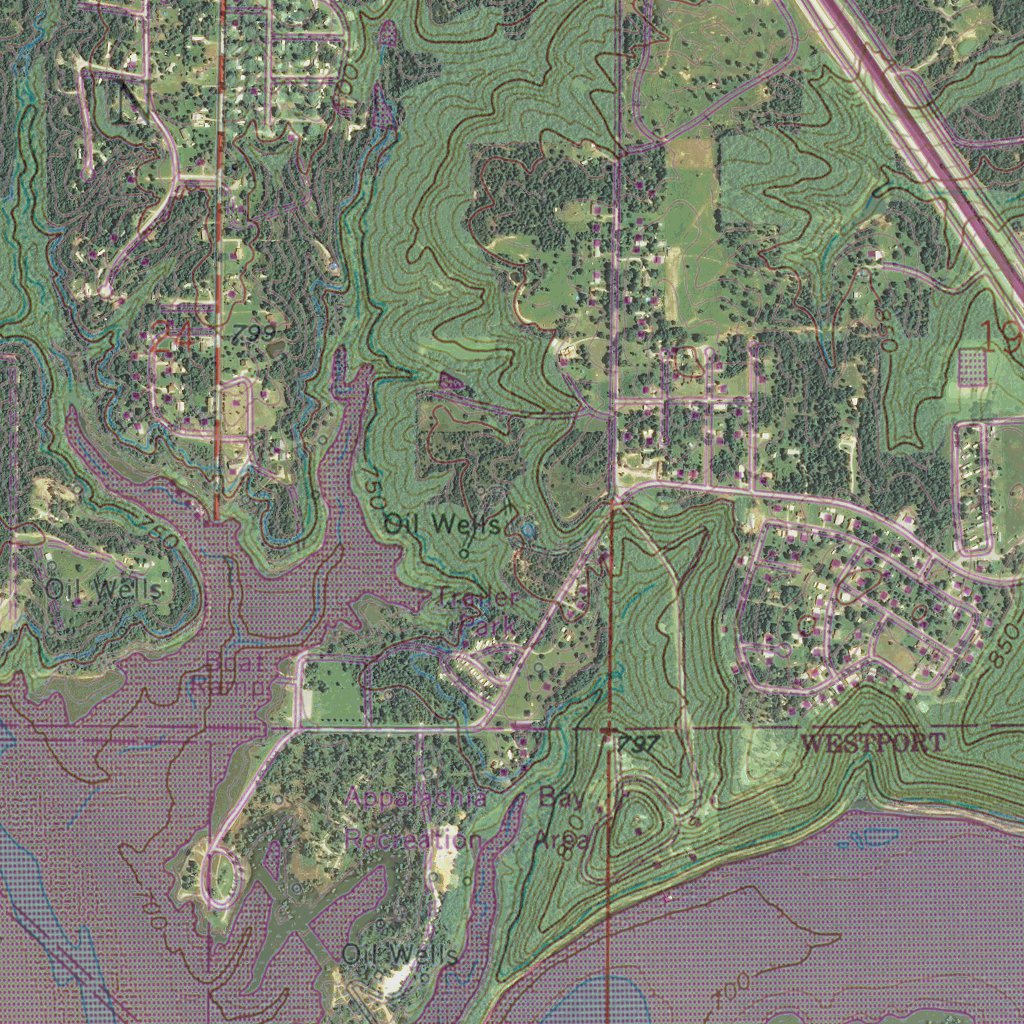 OK-KEYSTONE DAM: GeoChange 1957-2013 Map by Western Michigan University ...