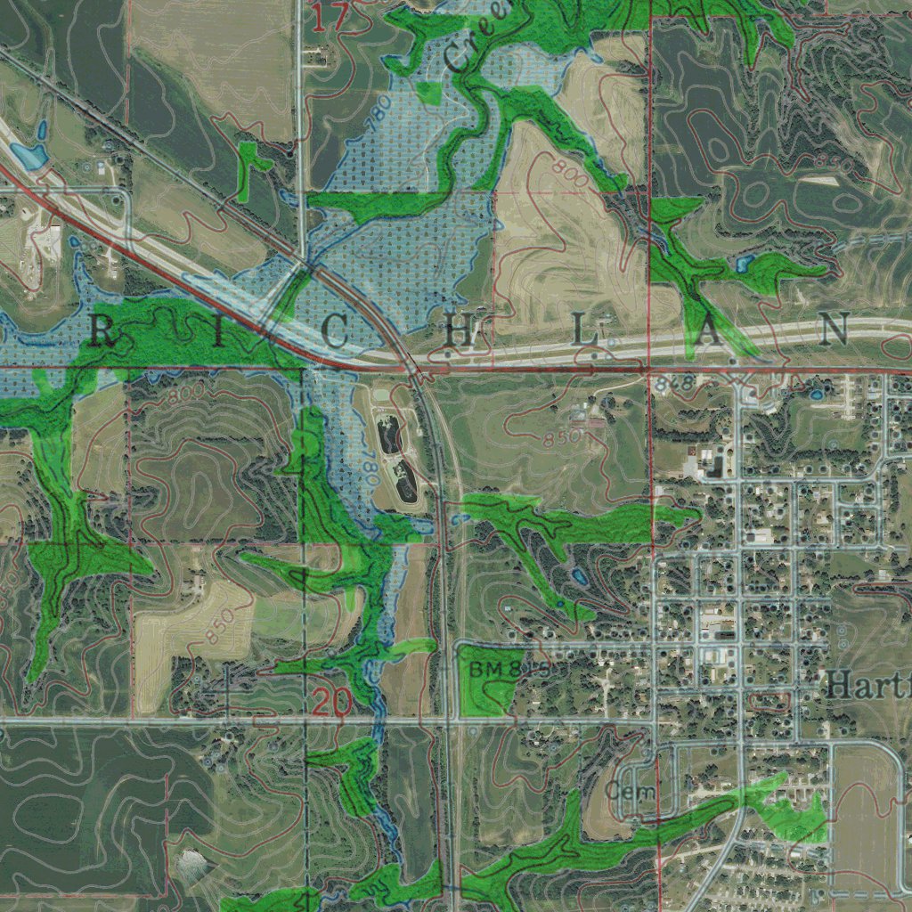 IA-HARTFORD: GeoChange 1964-2013 Map by Western Michigan University ...