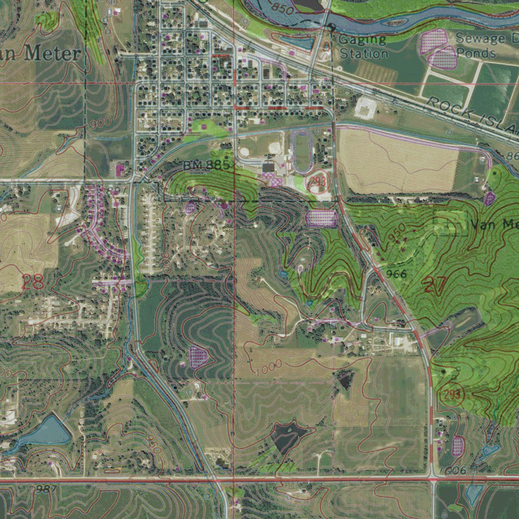 IA-WAUKEE: GeoChange 1963-2013 Map by Western Michigan University ...