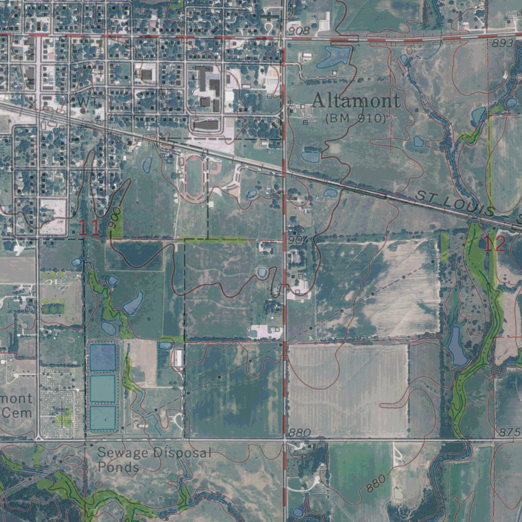 KS-ALTAMONT: GeoChange 1973-2014 Map by Western Michigan University ...