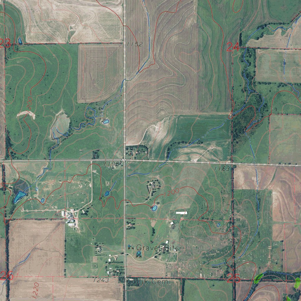 KS-GEUDA SPRINGS: GeoChange 1963-2014 Map by Western Michigan ...