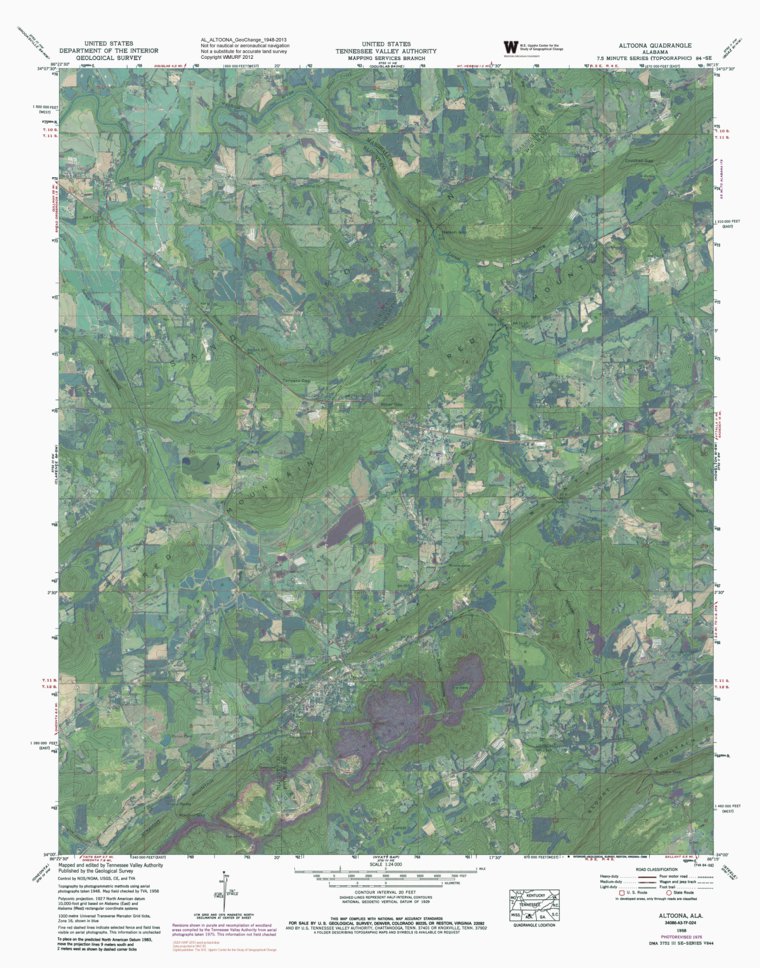 AL-ALTOONA: GeoChange 1948-2013 Map by Western Michigan University ...