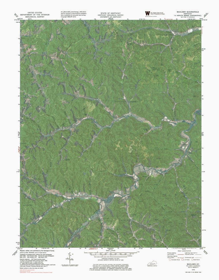 KY-MAULDEN: GeoChange 1950-2012 Map by Western Michigan University ...