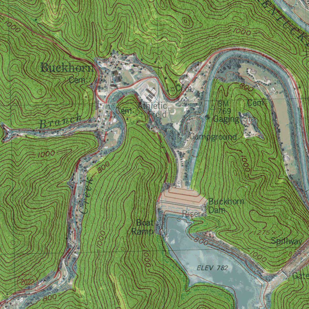 KY-BUCKHORN: GeoChange 1952-2012 Map by Western Michigan University ...