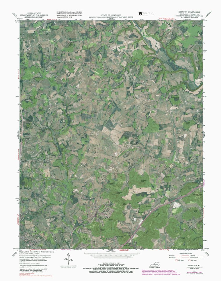 KY-BOBTOWN: GeoChange 1951-2012 Map by Western Michigan University ...