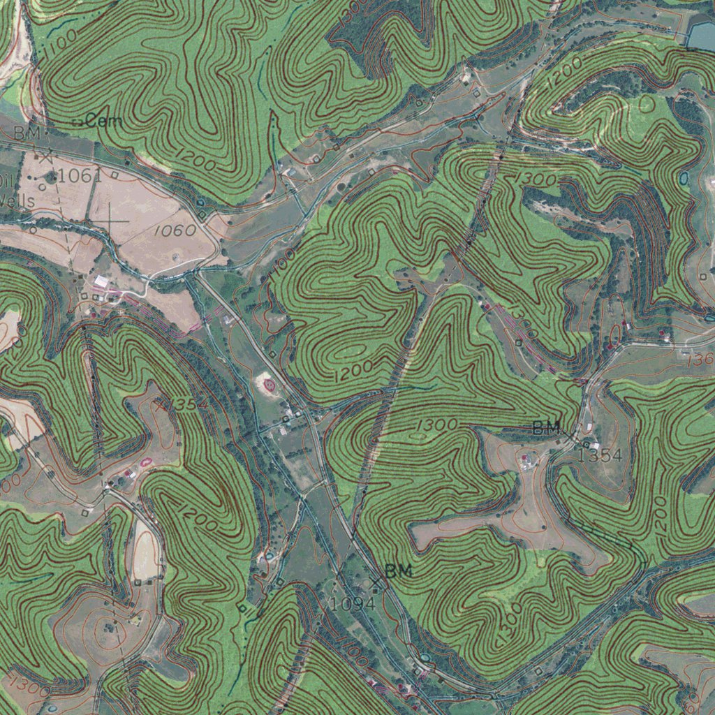 KY-HALLS GAP: GeoChange 1950-2012 Map by Western Michigan University ...