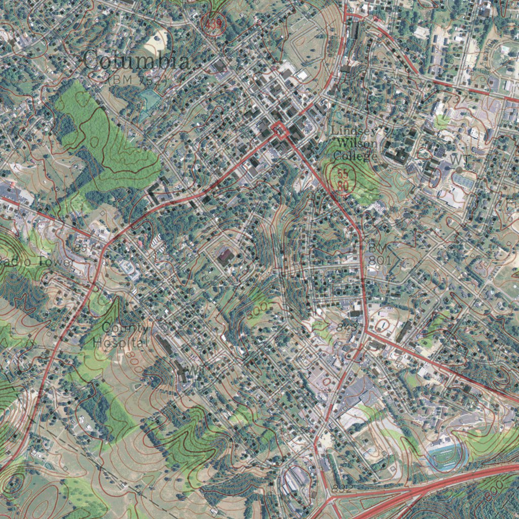 KY-COLUMBIA: GeoChange 1951-2012 Map by Western Michigan University ...