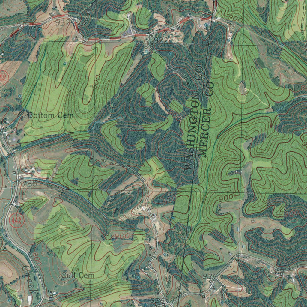 KY-MACKVILLE: GeoChange 1951-2012 Map by Western Michigan University ...